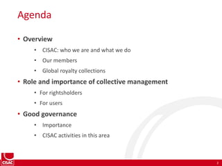 The Role of Collective Management Organizations and the Importance of ...