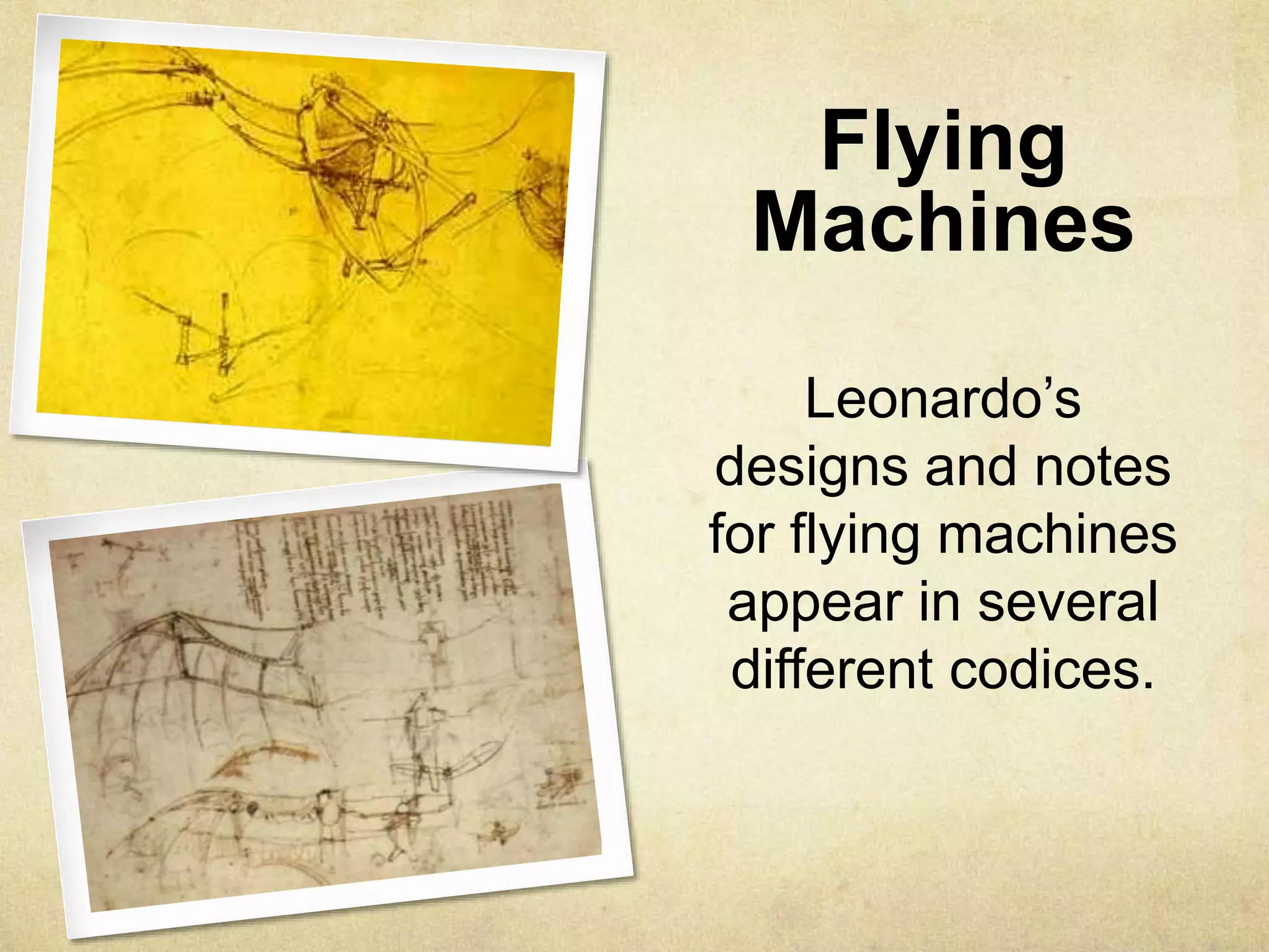 Leonardo's Flying Machines | PPTX