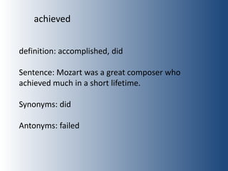 Leonardo´s horse vocab lesson | PPT