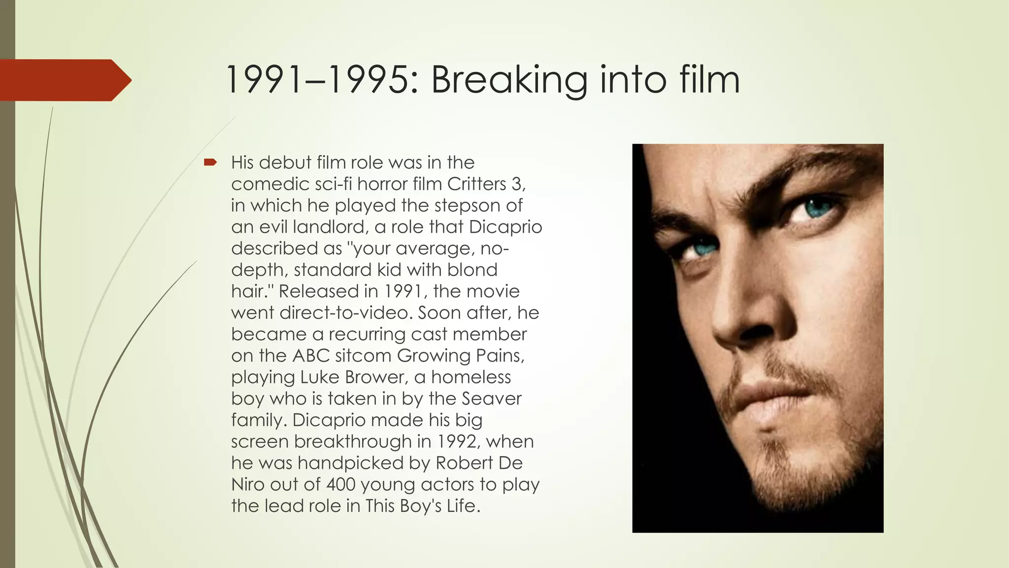 Leonardo wilhelm dicaprio | PPT