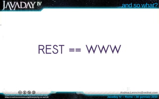 JavaDayIV - Leoncini Writing Restful Applications With Resteasy | PPT