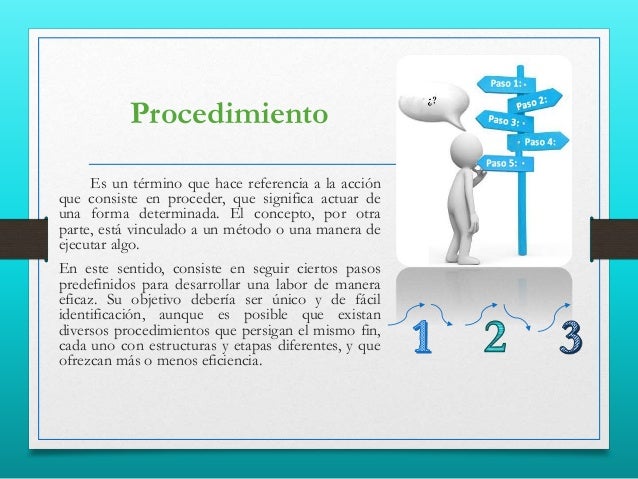 Procedimiento En Español – Procedimiento Definicion – JYNFLT