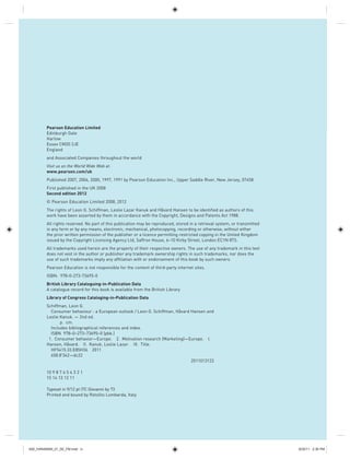 Leon G. Schiffman - Consumer Behaviour_ A European Outlook-Trans ...