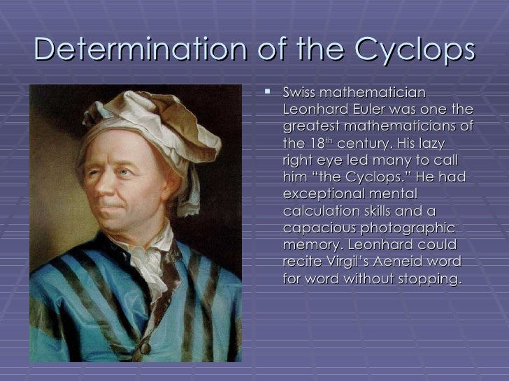 Leonhard Euler Invention