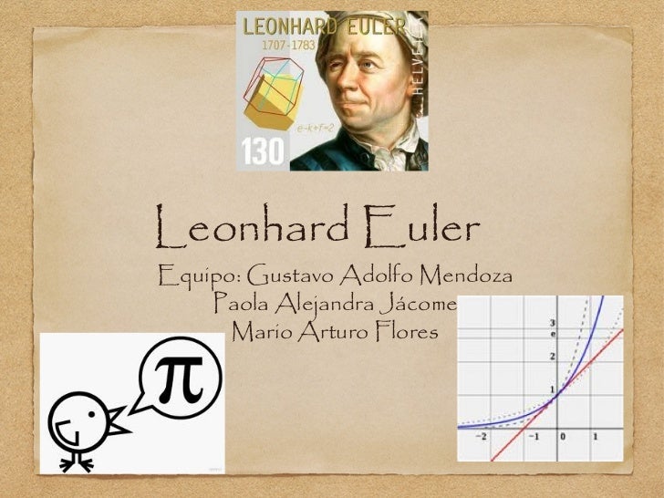 Leonhard Euler Working