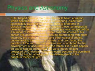 Leonhard euler | PPTX