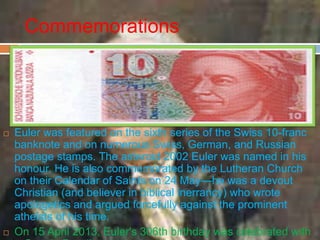 Leonhard euler | PPTX