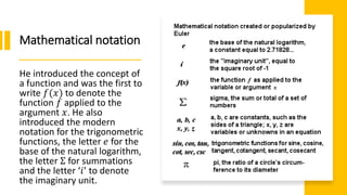 Leonhard Euler Inventions