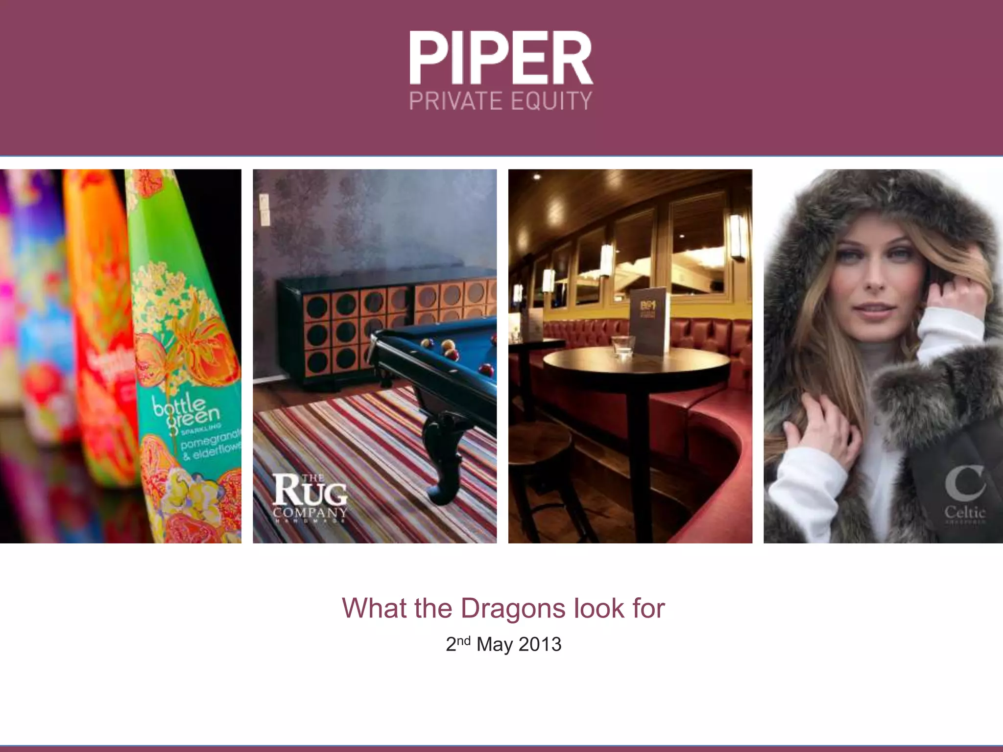 Ecommerce Forum: Leon Hughes - Piper | PPT