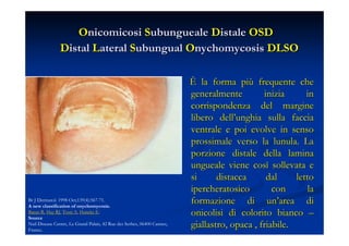 Le onicopatie. prevenzione, diagnosi differenziale e trattamento | PDF ...
