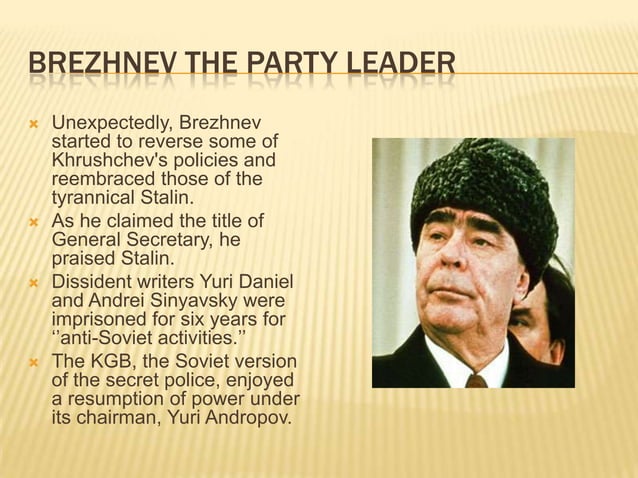 Leonid Ilyich Brezhnev | PPTX