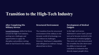 Leonid Molchanov: Harnessing Discipline for Tech Innovation | PPT