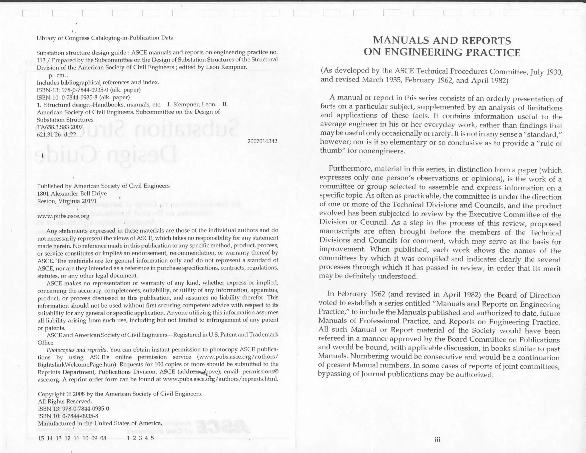 Leon Kempner Jr. (Editor) - Substation Structure Design Guide_ Asce Manuals and Reports on ...