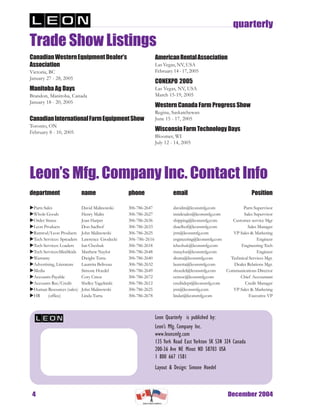 Leon Quarterly | PDF | Agriculture | Industries