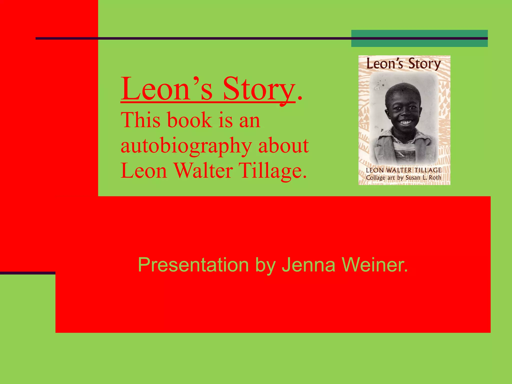 Leon’s story 1a copy 2 | PPT | Desserts and Baking | Food & Drink