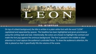 Leon Textual Analysis | PPT