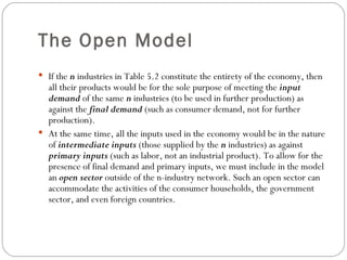 Leontief input output models.ppt final | PPT