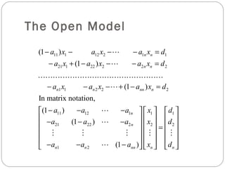Leontief input output models.ppt final | PPT