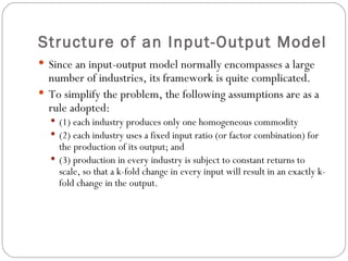 Leontief input output models.ppt final | PPT