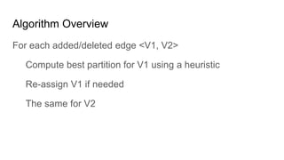 Leopard: Lightweight Partitioning and Replication for Dynamic Graphs | PPTX