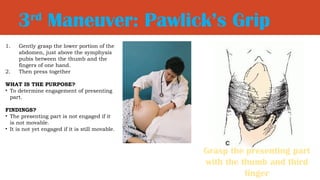 The LEOPOLD MANEUVERS in Midwifery practice | PPTX