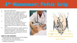 The LEOPOLD MANEUVERS in Midwifery practice | PPTX