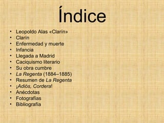 Leopoldo alas ´´clarín´´ | PPT