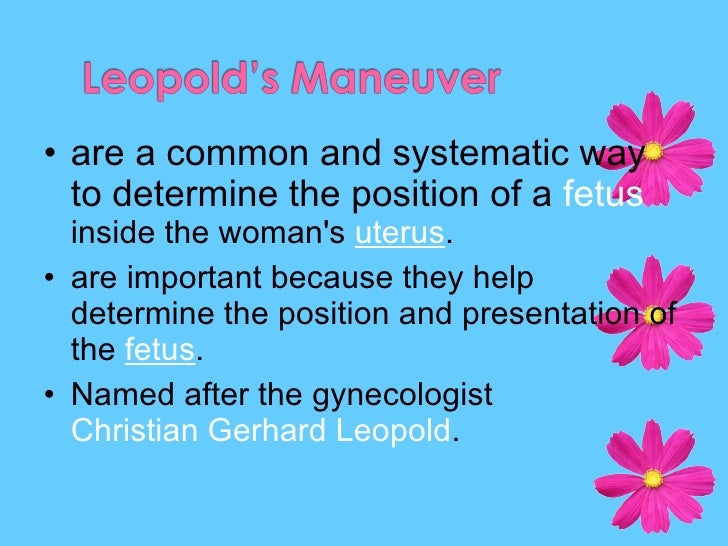 Leopolds’ maneuver