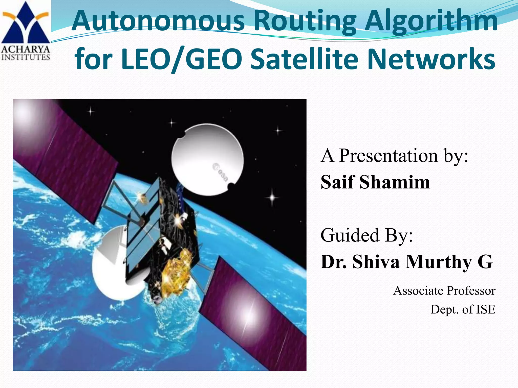Leo Satellite Networks Pptx Computer Networking Computing