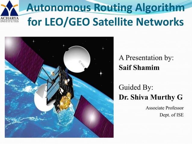 Leo satellite networks | PPTX | Computer Networking | Computing