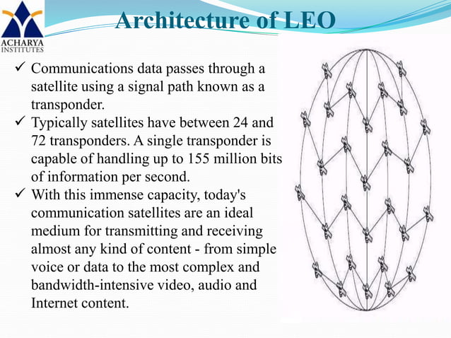 Leo satellite networks | PPTX | Computer Networking | Computing