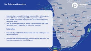 LEO Satellite Technology Competitor or Complimentary to Subsea cables ...