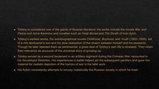 Leo Tolstoy | PPT