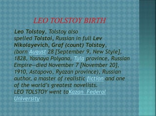 LEO TOLSTOY ppt.pptx