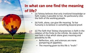 Leo tolstoy russian literature | PPTX | Christianity | Religion ...