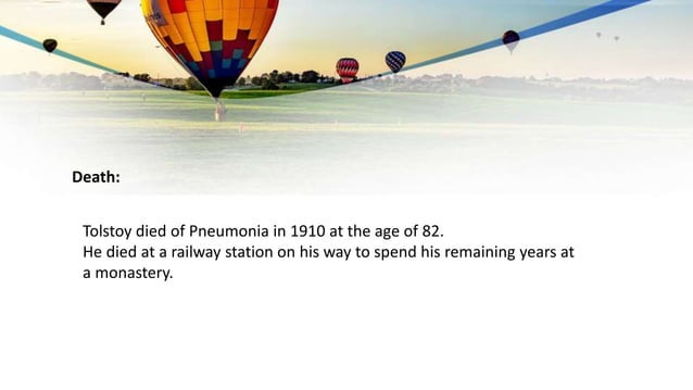 Leo tolstoy russian literature | PPTX | Christianity | Religion ...