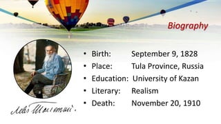 Leo tolstoy russian literature | PPTX