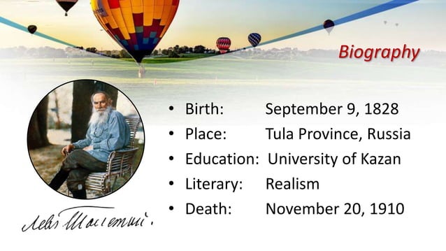 Leo tolstoy russian literature | PPTX | Christianity | Religion ...