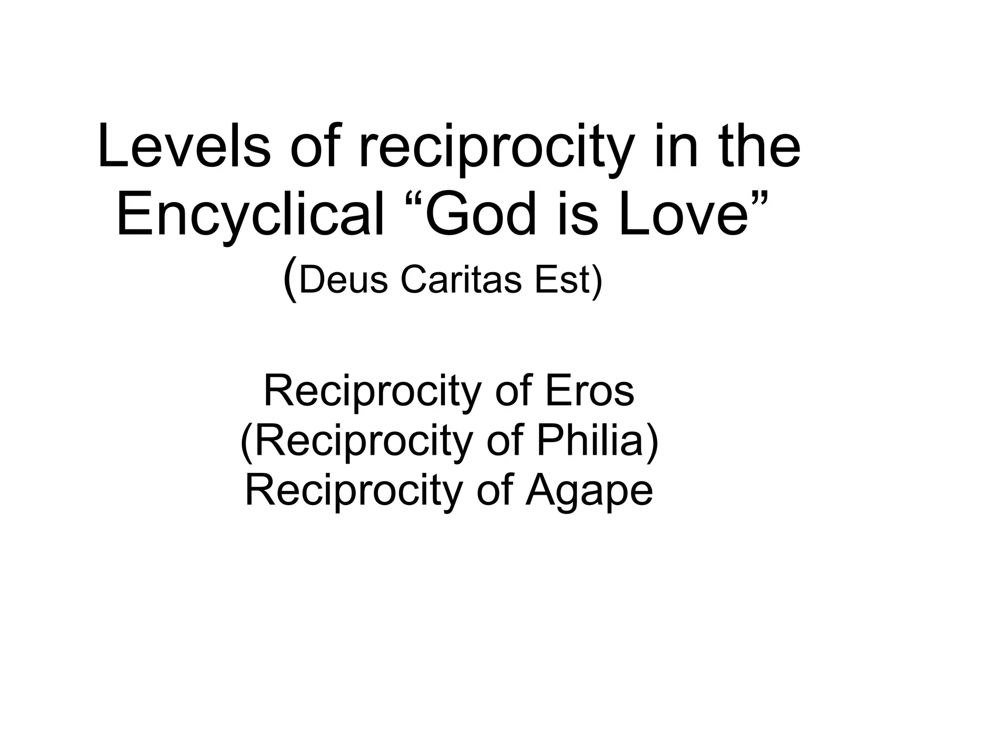 Levels of reciprocity in economics by Leo Andringa | PPT