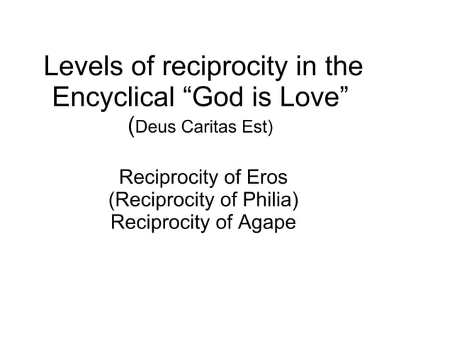 Levels of reciprocity in economics by Leo Andringa | PPT
