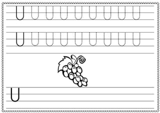 Leo y copio las vocales. Cuadernillo de caligrafía | PDF