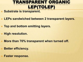 light emitting polymers | PPT