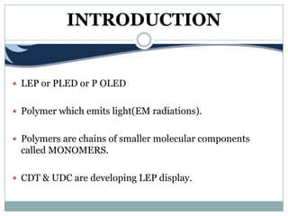 light emitting polymers | PPT