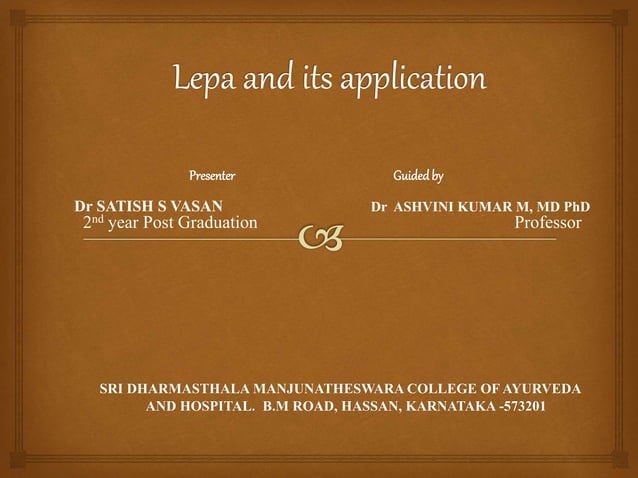 Lepa and its Application | PPTX