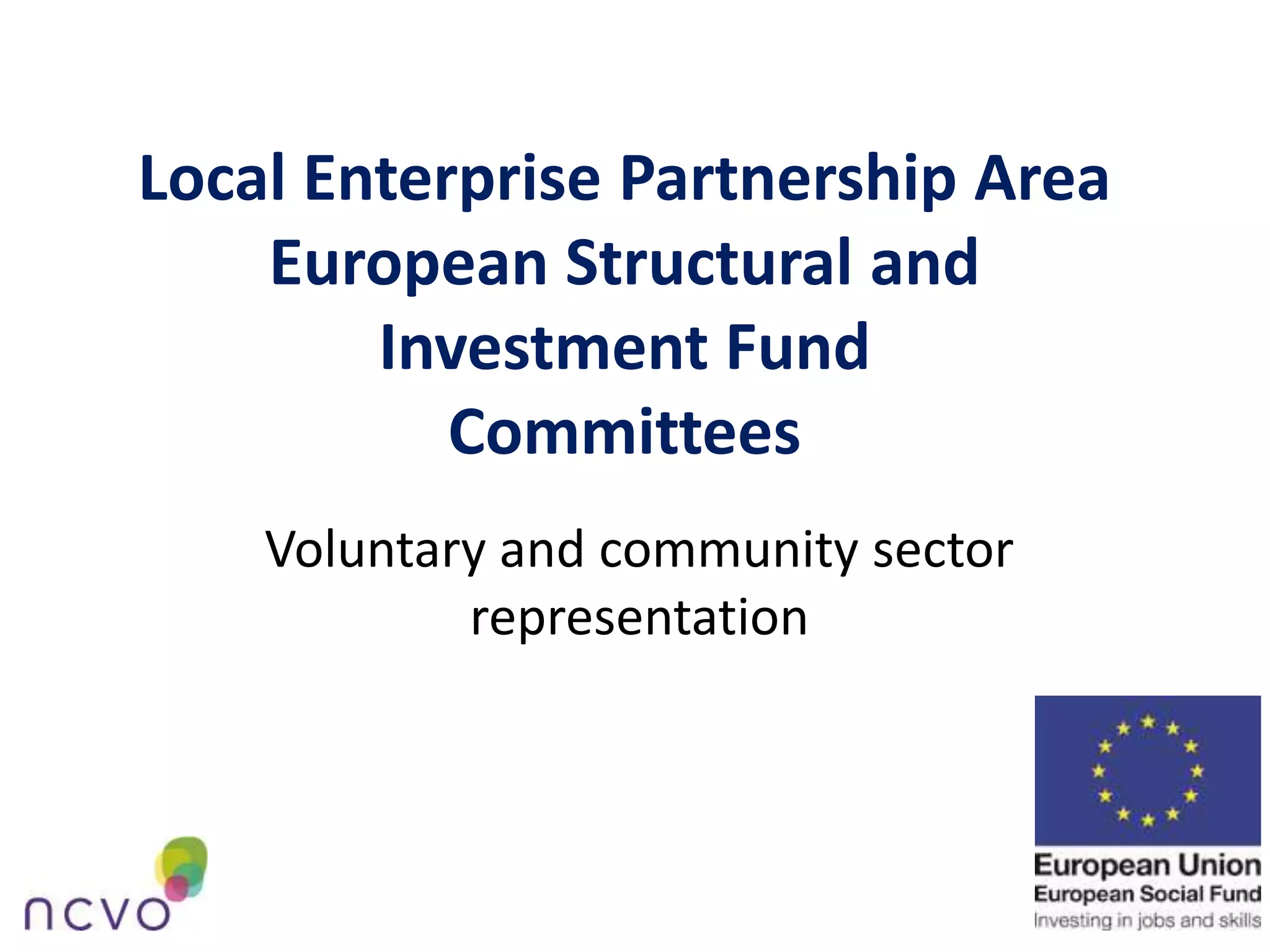 European Structural and Investment Fund Committees | PPT