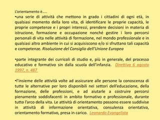 Le parole dell'orientamento | PPT