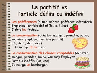 Le partitif | PPT