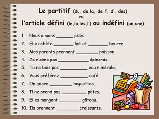 Le partitif | PPT
