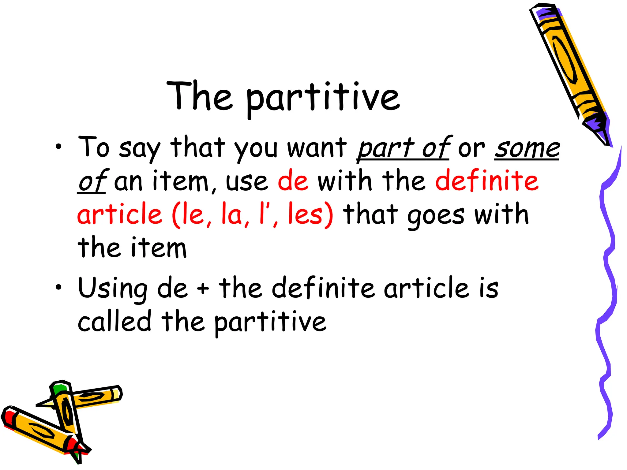 Les articles Partitifs presentation Review.ppt