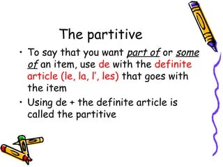 Les articles Partitifs presentation Review.ppt